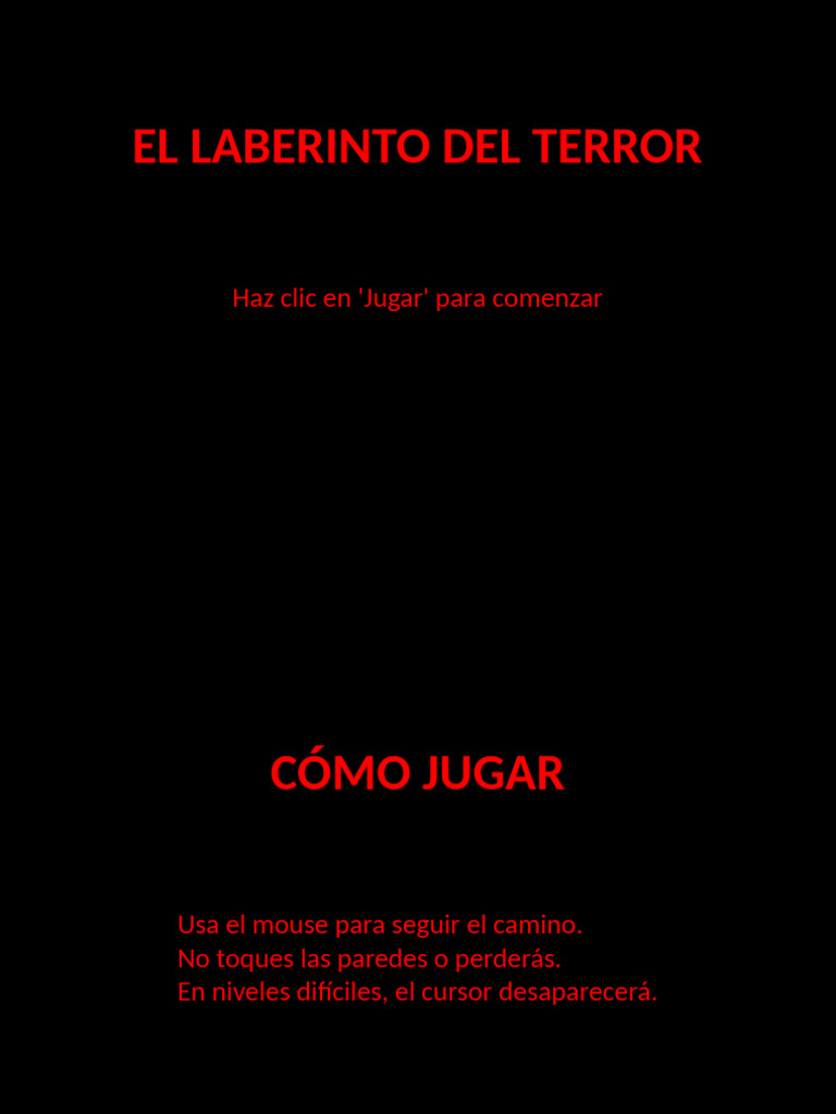 Laberinto Del Terror | PDF
