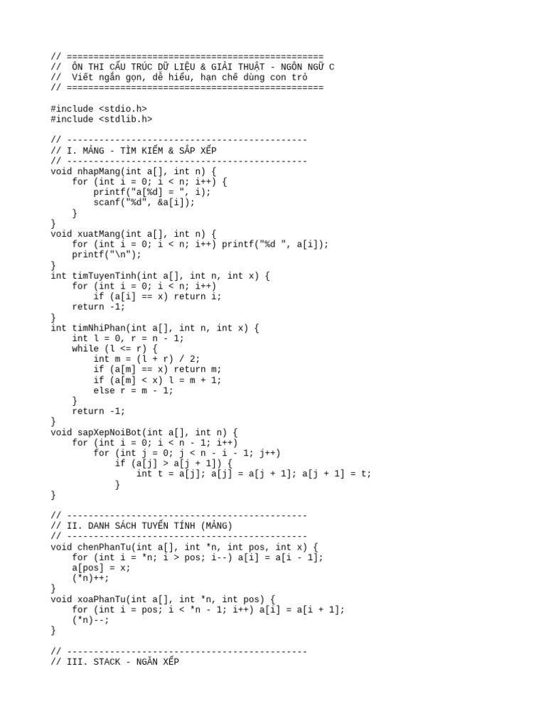 CTDL GT Onthi | PDF | Queue (Abstract Data Type) | Software Engineering