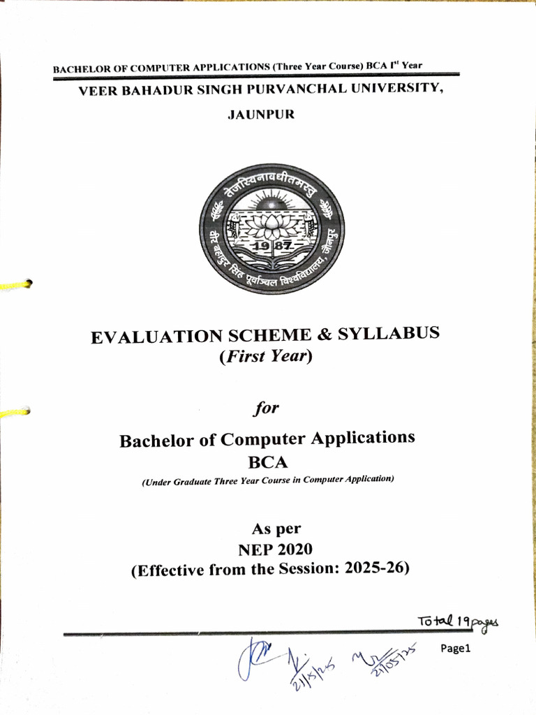 BCA_NEP | PDF | Matrix (Mathematics) | Determinant