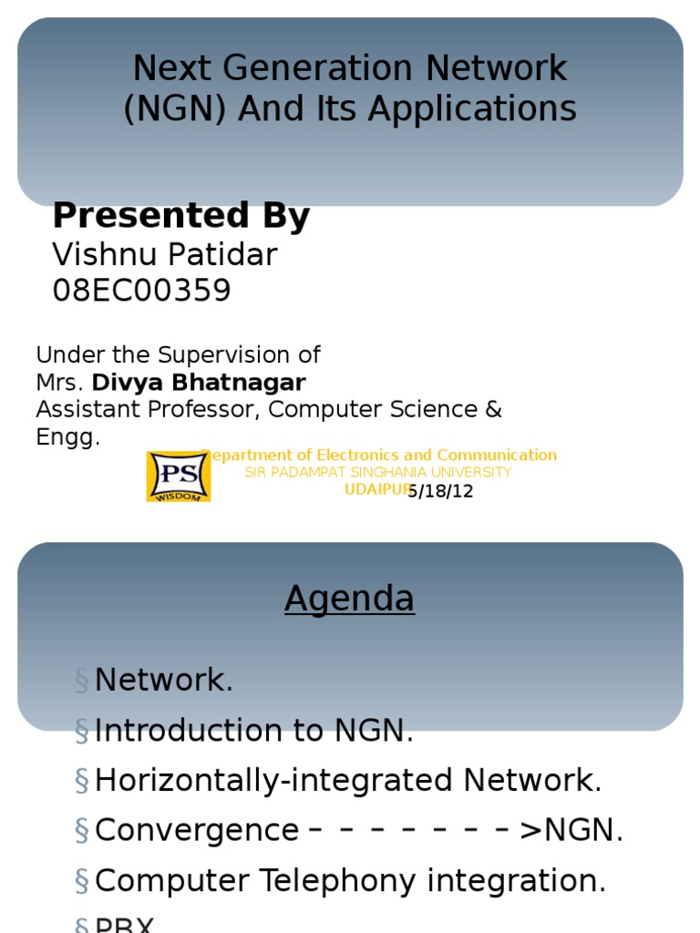 Vishnu Patidar-08EC00359 (NGN & Its Applications) | PDF ...