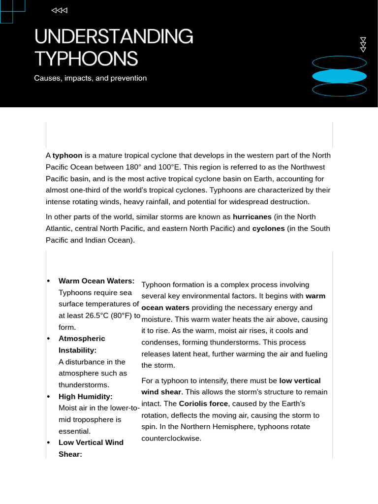 Understanding Typhoons | PDF | Tropical Cyclones | Weather Events