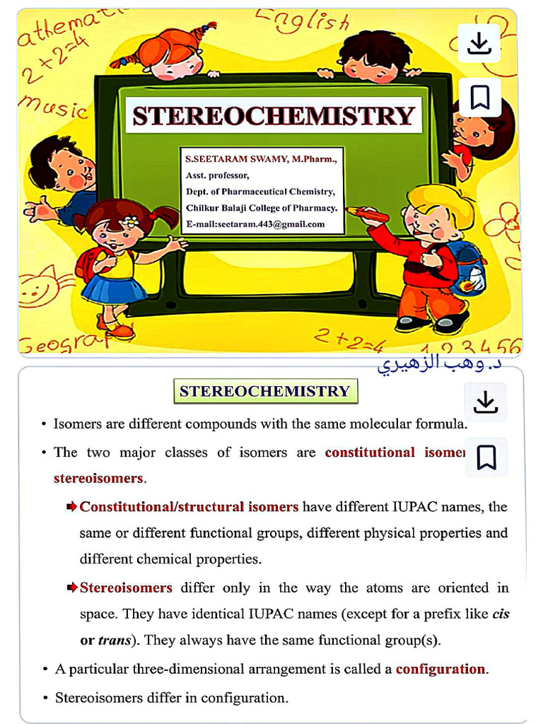 Stereochemistry Organic Chemistry | PDF