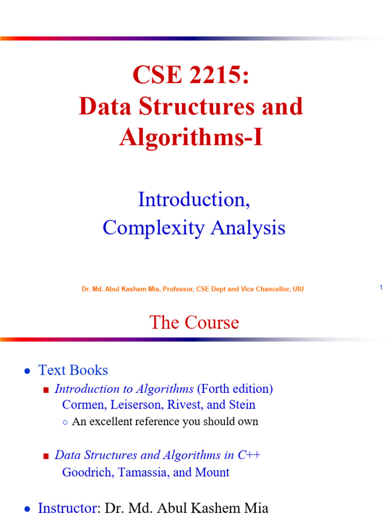 01 Introduction Asymptotic Notations | PDF | Algorithms | Data Structure