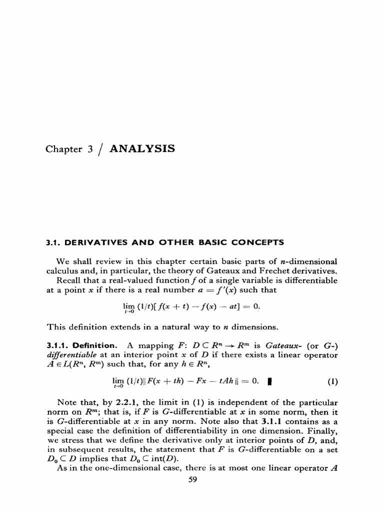 Understanding Gateaux and Frechet Derivatives | PDF | Derivative | Gradient