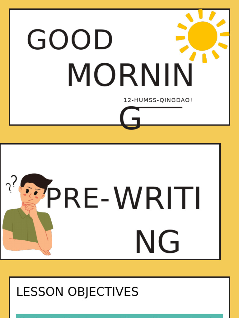 PREWRITING PPT | PDF | Narrative | Narration
