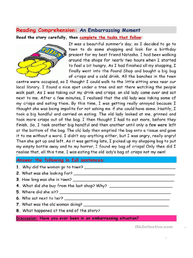 An Embarrasing Moment | PDF
