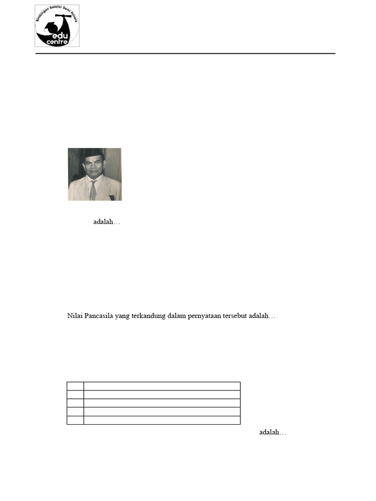 Sudianto - Pend Pancasila - Soal Us | PDF