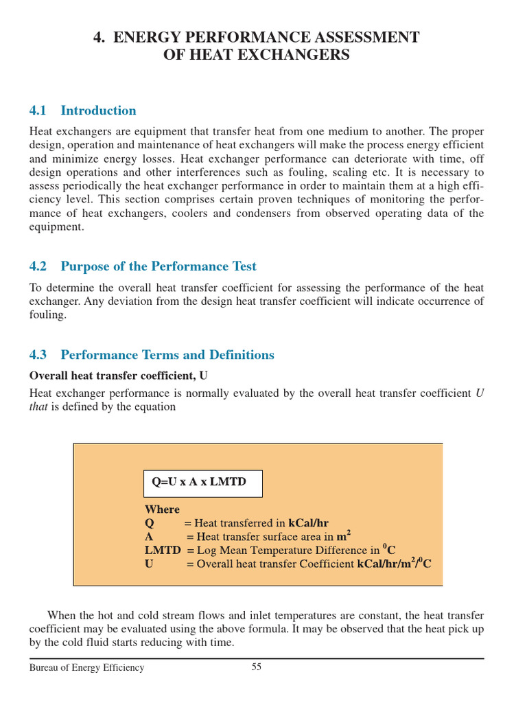 Heat Exchanger Performance Assessment | PDF | Heat Exchanger | Heat ...