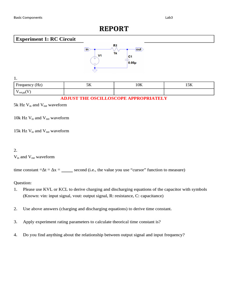 Lab03 RE Basic Components | PDF | Telecommunications Engineering | Computer Engineering