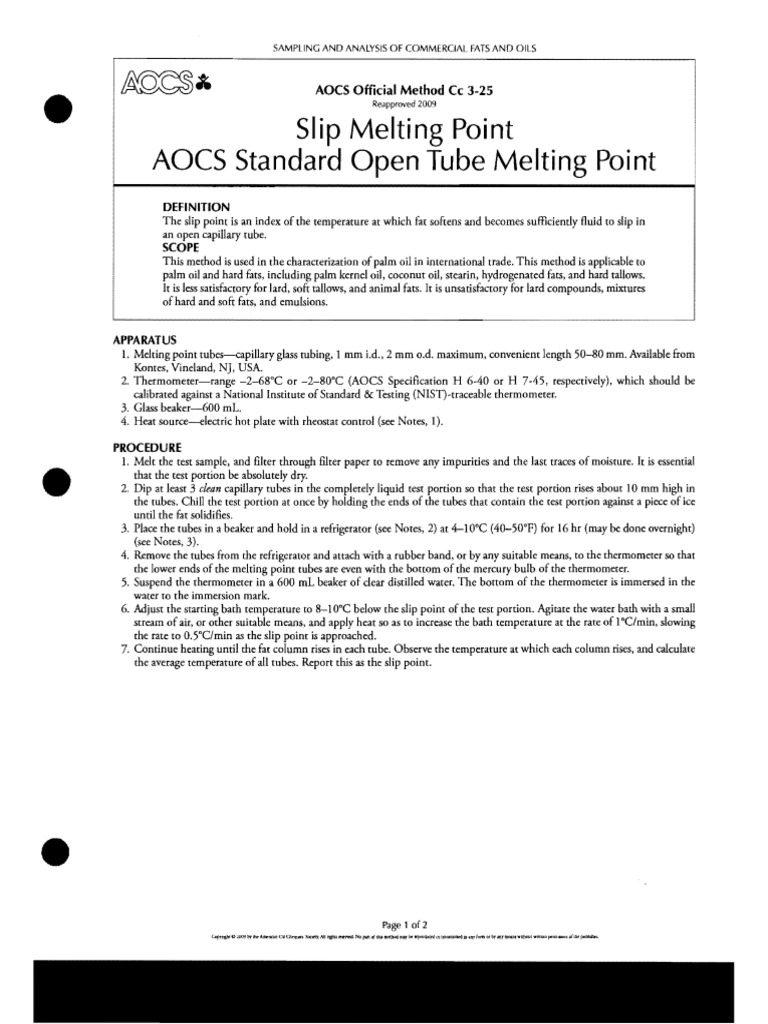 9 - AOCS cc3-25 SMP | PDF
