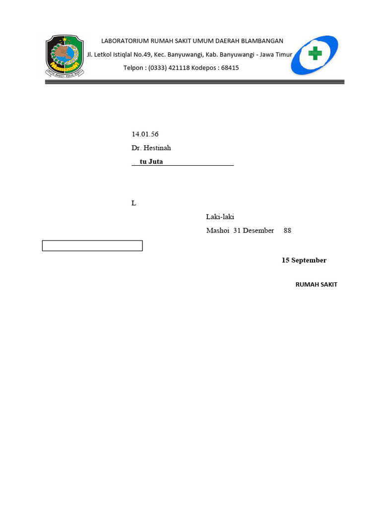 Kuitansi Mcu Tn. Lutfi Harry Santoso 222 | PDF