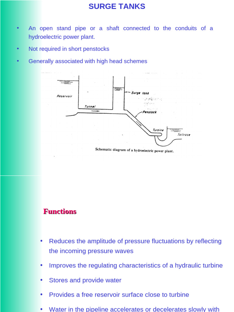 Surge Tanks | PDF | Mechanical Engineering | Continuum Mechanics