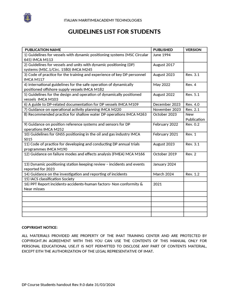 DP Guidelines for Students 2024 | PDF