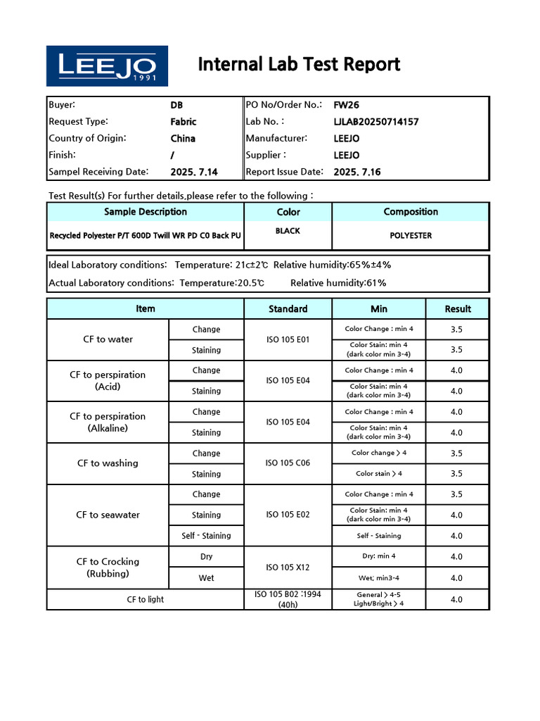 RM600D Twill PU2 Black | PDF