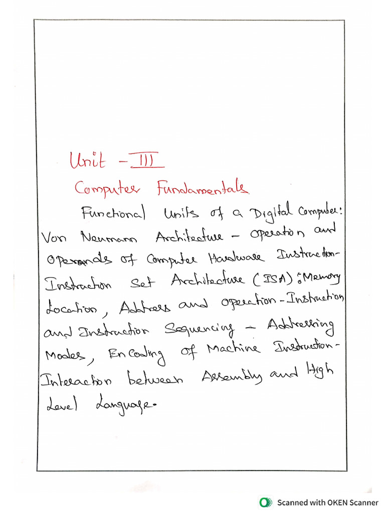 Unit 3 DPCO Notes | PDF