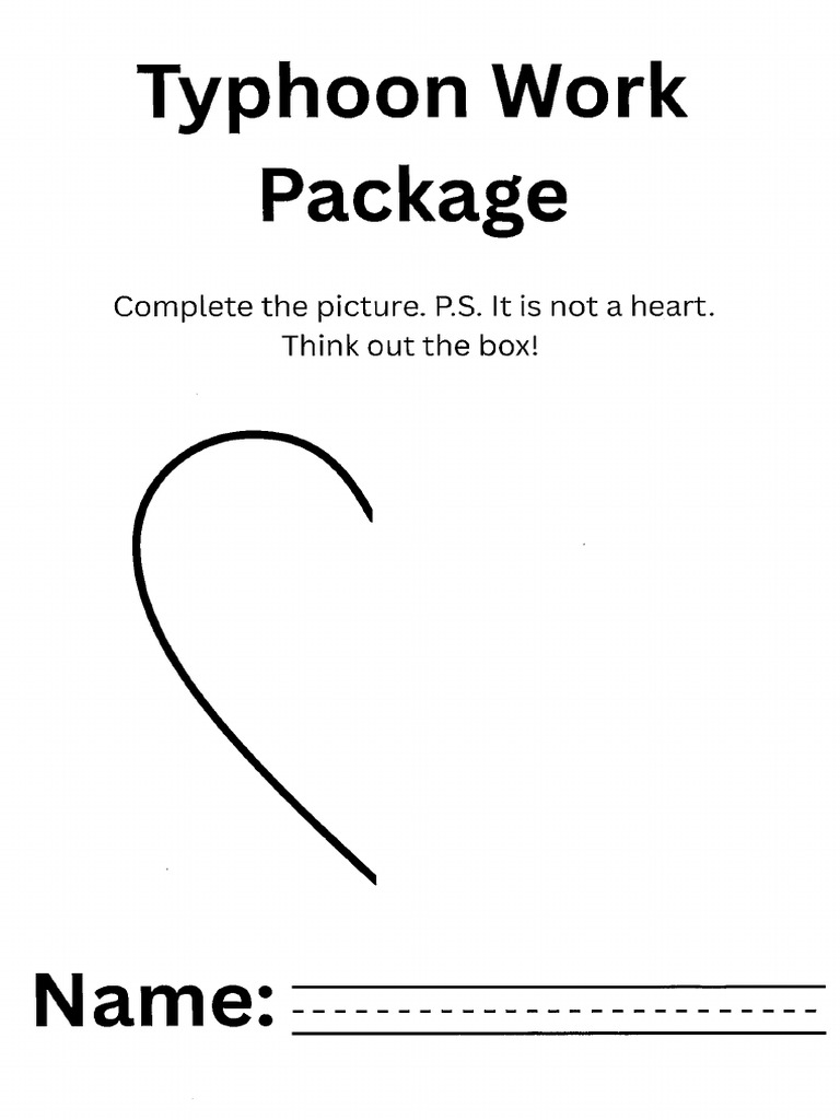 Typhoon Work Packet | PDF