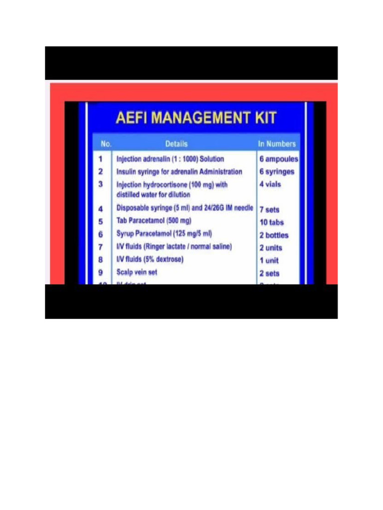 AEFI | PDF