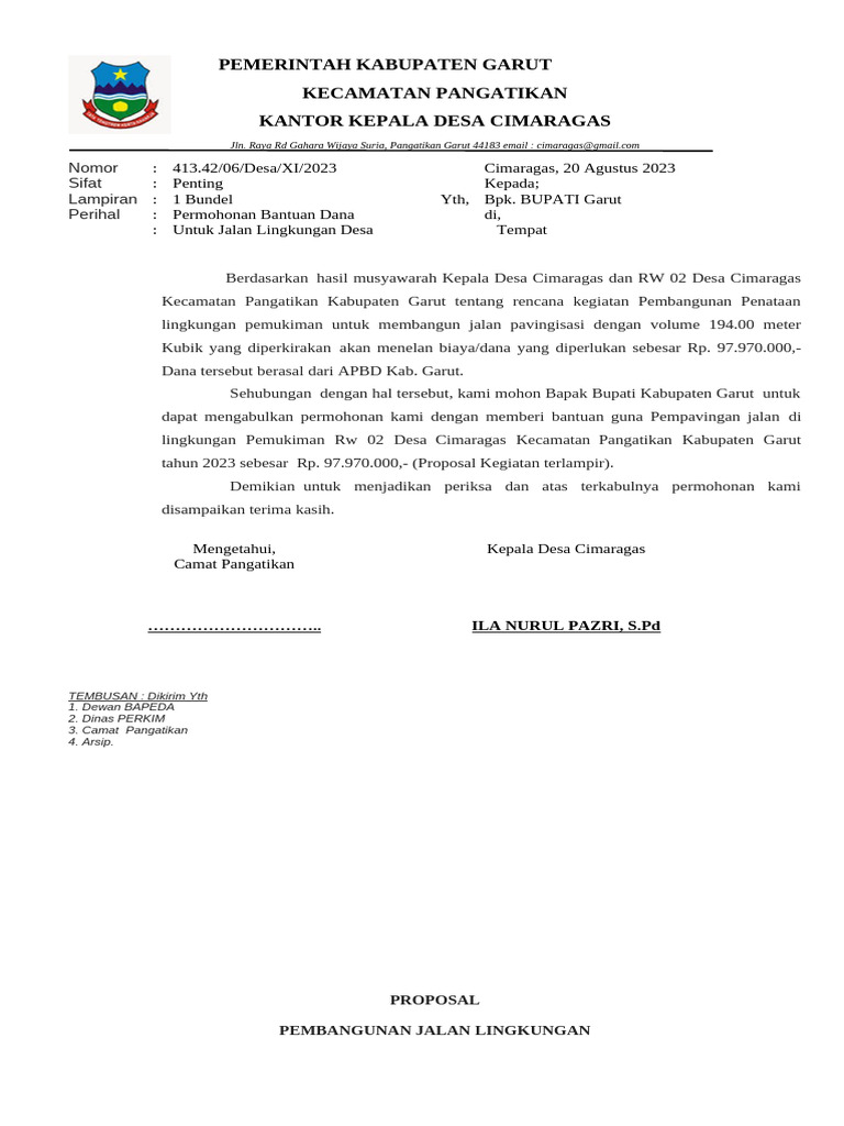 Proposal Paving Blok | PDF