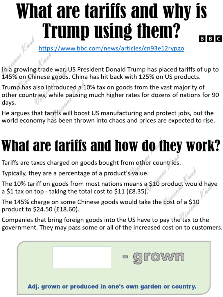 Tariffs | PDF | Tariff | Taxes