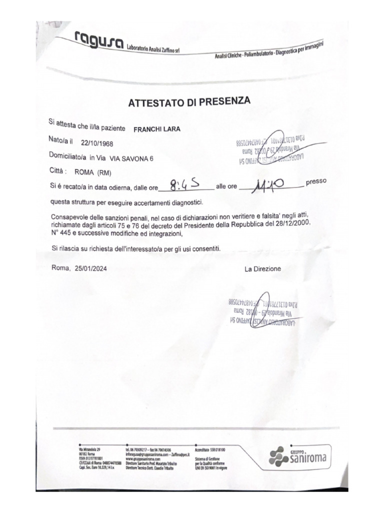 Attestato Di Presenza 2 | PDF