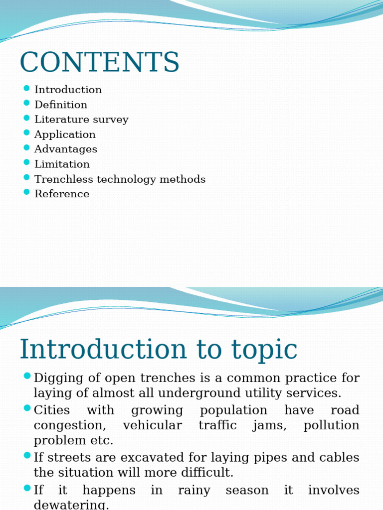 Trenchless Technology Overview and Benefits | PDF | Trench | Civil ...