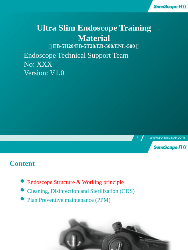 Endoscope Structure and Maintenance Guide | PDF | Disinfectant ...