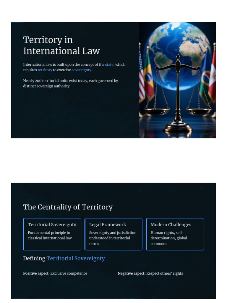 Understanding Territorial Sovereignty in Law | PDF | International Law ...