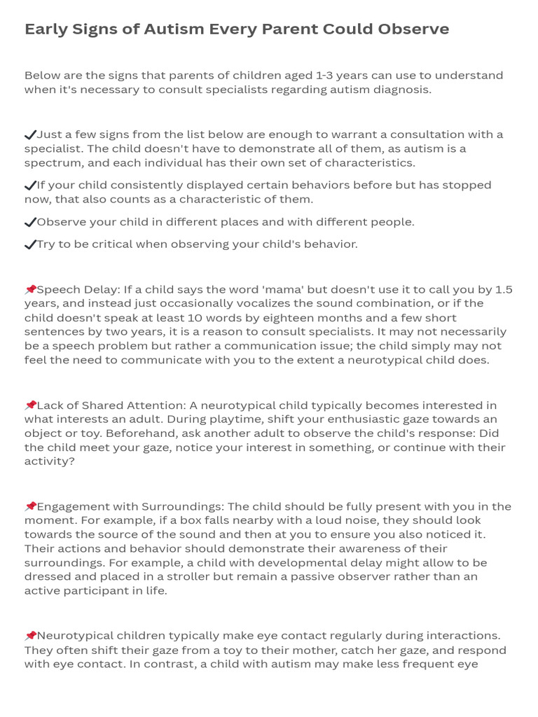 Early Signs of Autism Every Parent Could Observe-3 | PDF | Autism | Toys