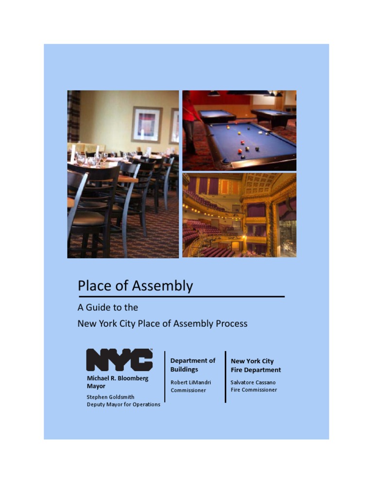 NYC Place of Assembly Permit Guide | PDF | Manhattan | New York City ...