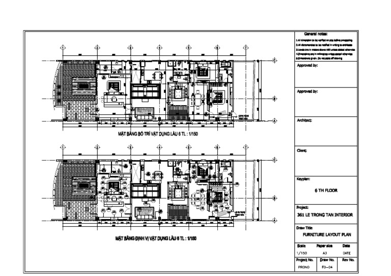 4.furniture Layout Plan-Mb Dinh Vi Vat Dung | PDF