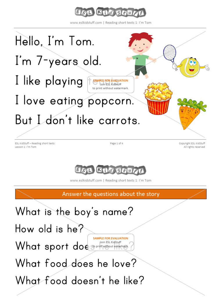 Short Text 01 Im Tom Sample | PDF