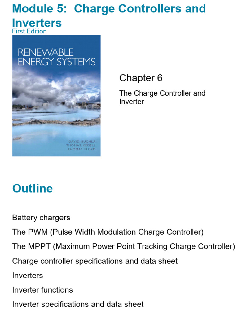 Charge Controllers and Inverters Overview | PDF | Power Inverter ...