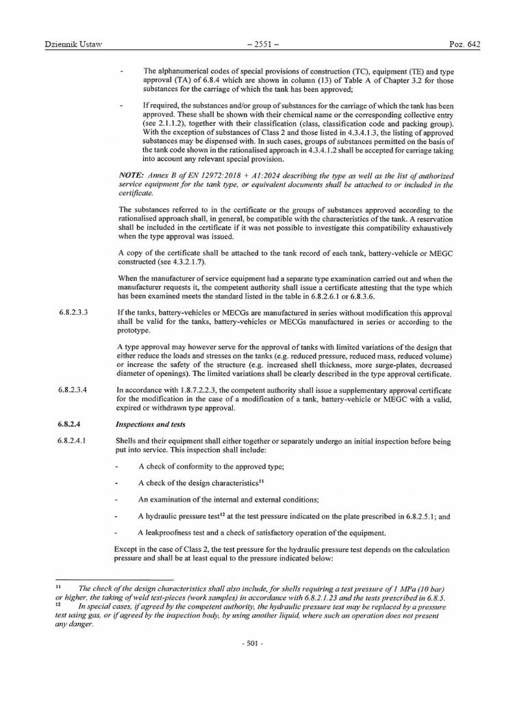 Dziennik Ustaw - 2551 - Poz. 642 | PDF