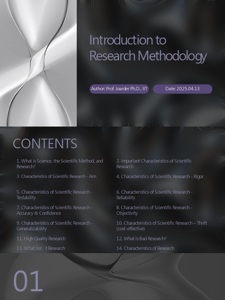 Class Note 01 Introduction To Research Meth 01 Last Ver | PDF | Scientific Method | Hypothesis