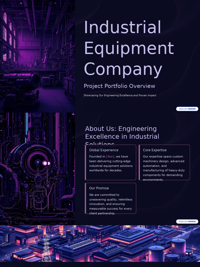 Industrial Equipment Company | PDF | Internet Of Things | Business