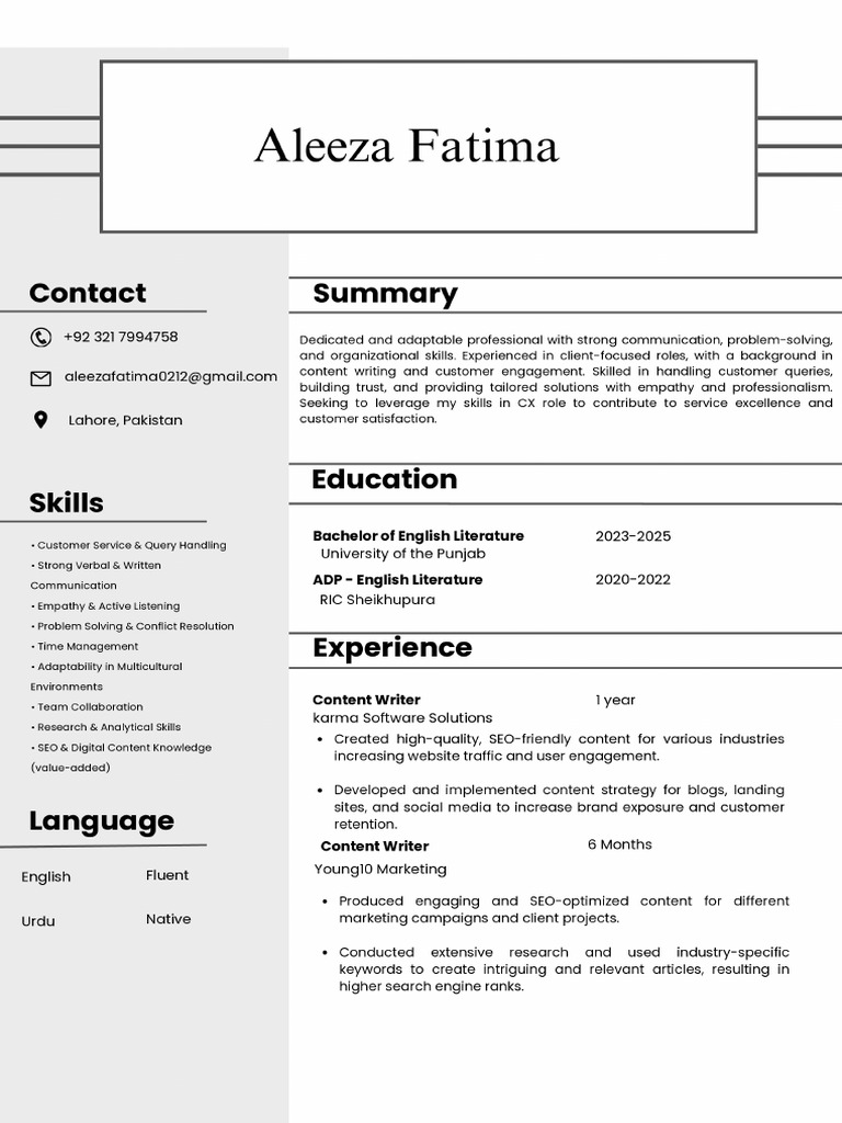 Aleeza | PDF