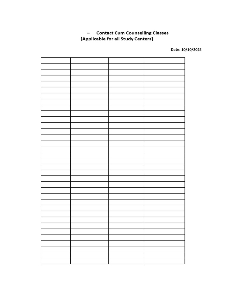 BLISc 2024-25 Sem II Offline Classes Schedule | PDF