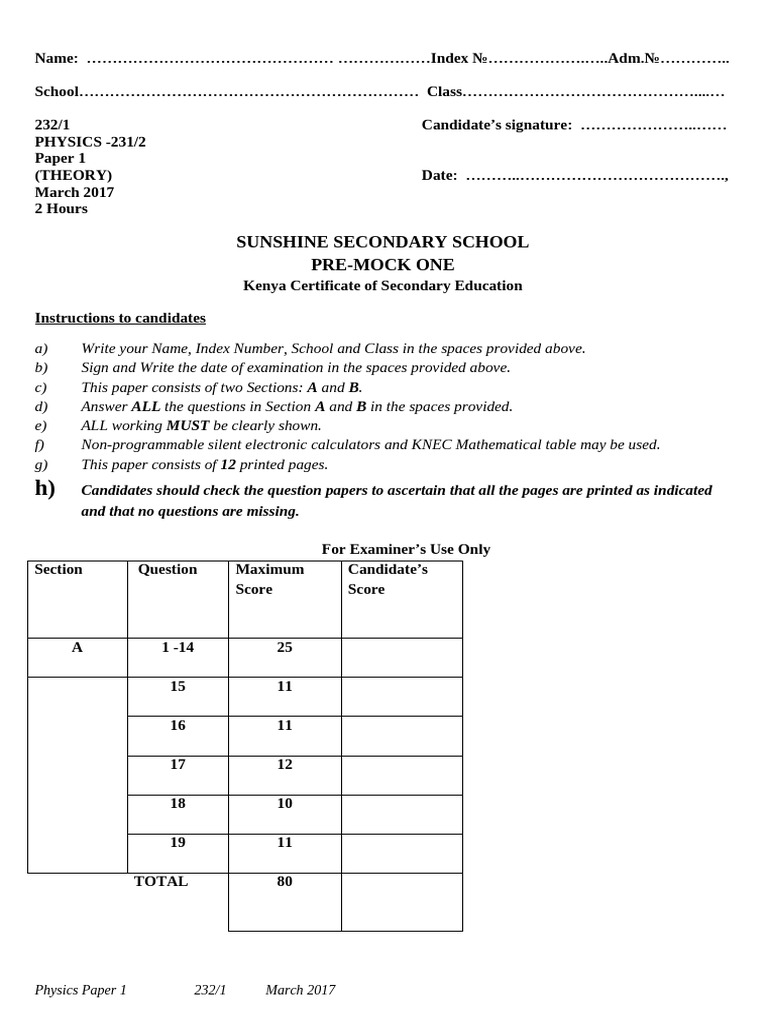 PHYS P1 | PDF | Gases | Force
