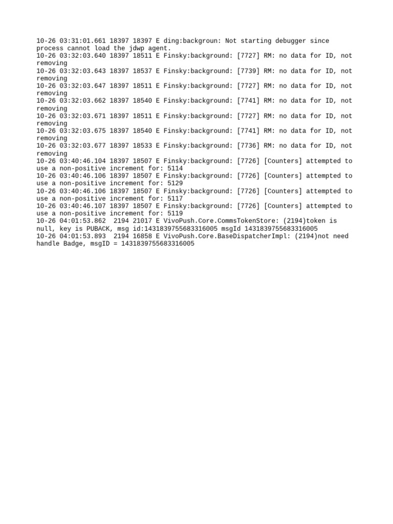 Debugging Errors in Finsky Logs | PDF