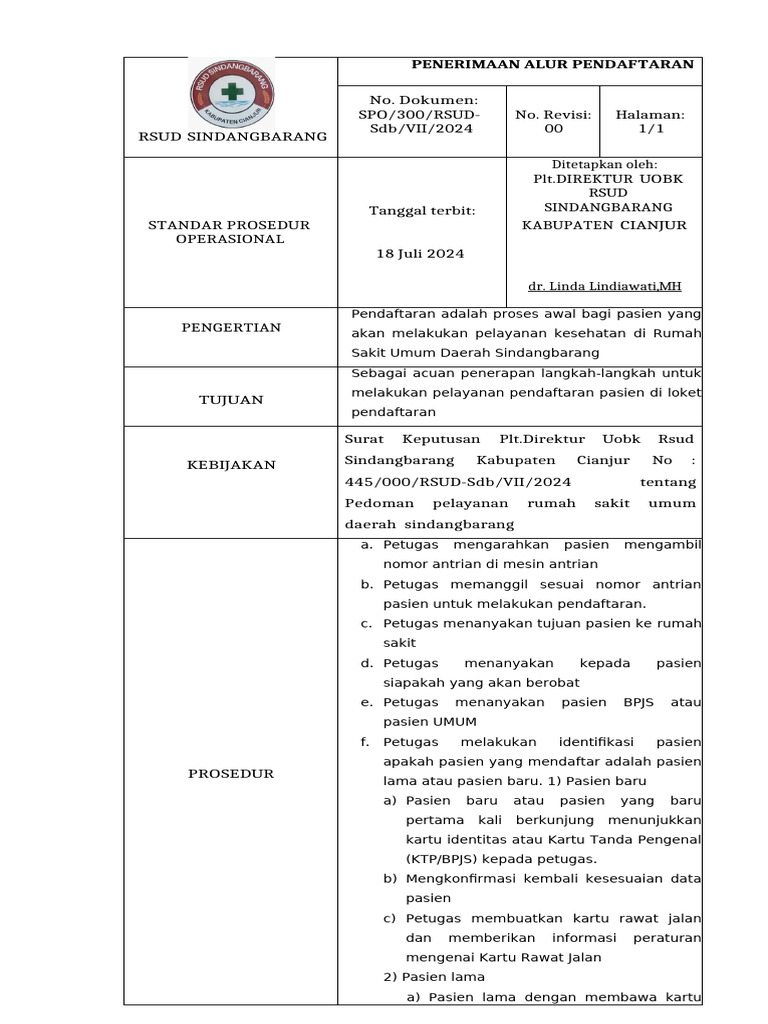 3.spo Alur Pendaftaran | PDF