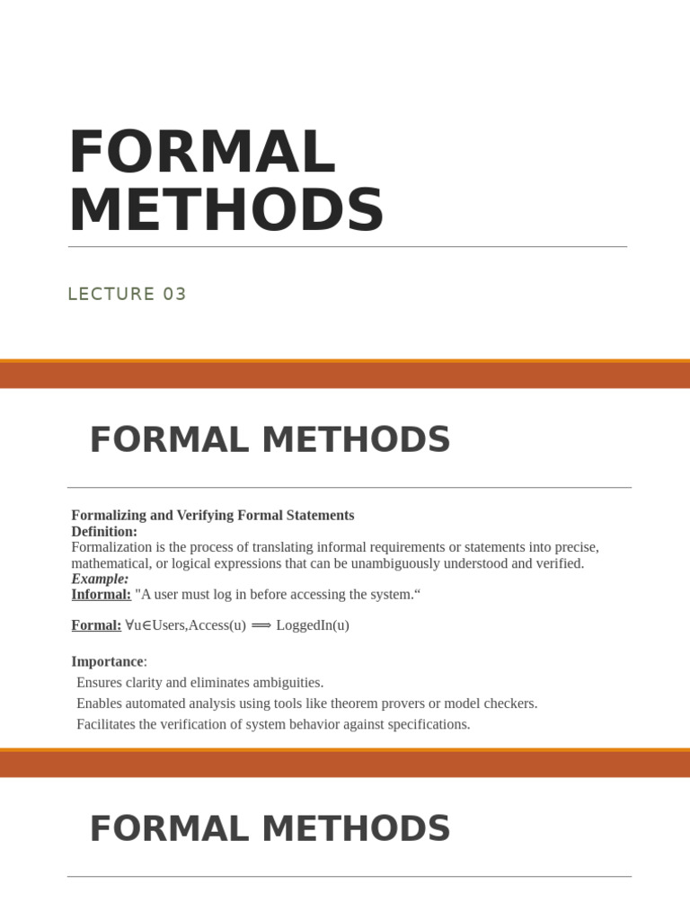 Formal Methods Lec03 | PDF | Formal Verification | Formal Methods