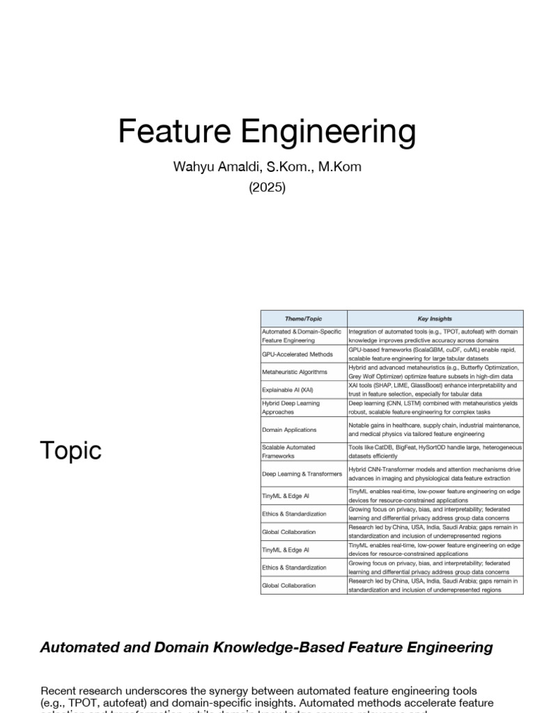 Feature Engineering 2025-20251029074709 | PDF | Deep Learning ...