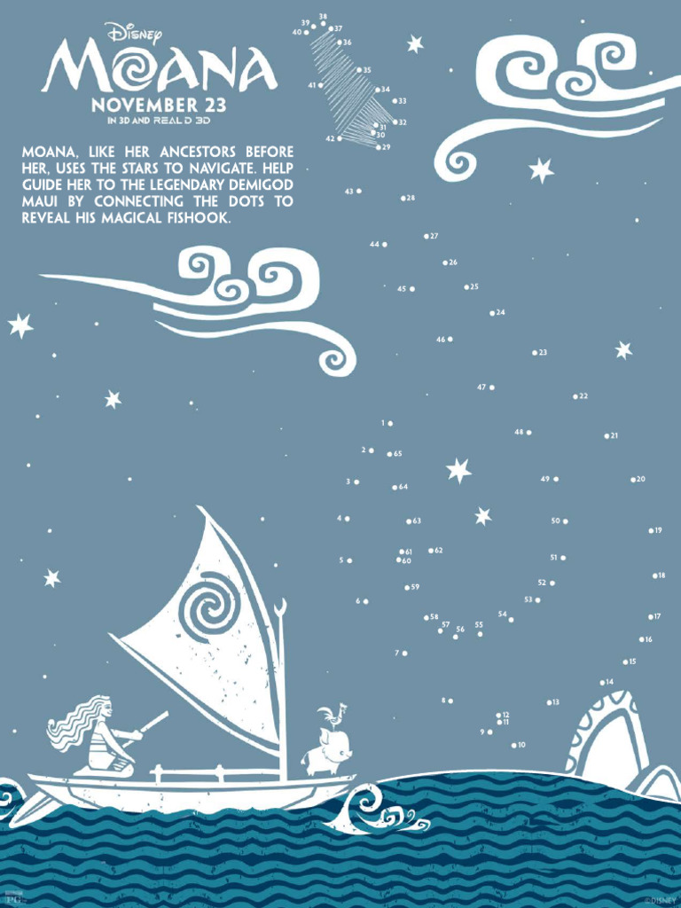Moana's Star Navigation Activity | PDF