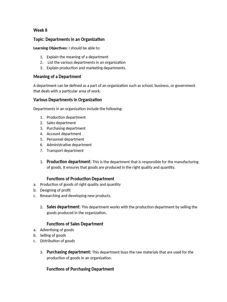 Note For Week 8 Business Year 7 | PDF | Sales | Business