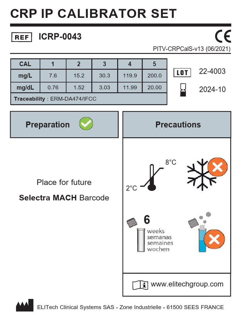 ICRP-0043: Preparation Precautions | PDF