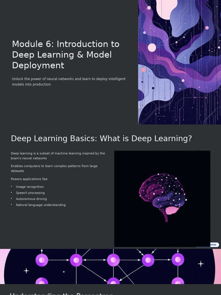 Module 6 Introduction To Deep Learning and Model Deployment | PDF ...