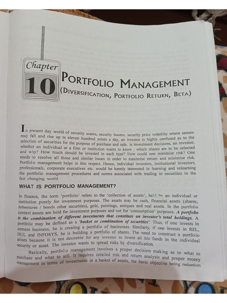 Portfolio Management | PDF