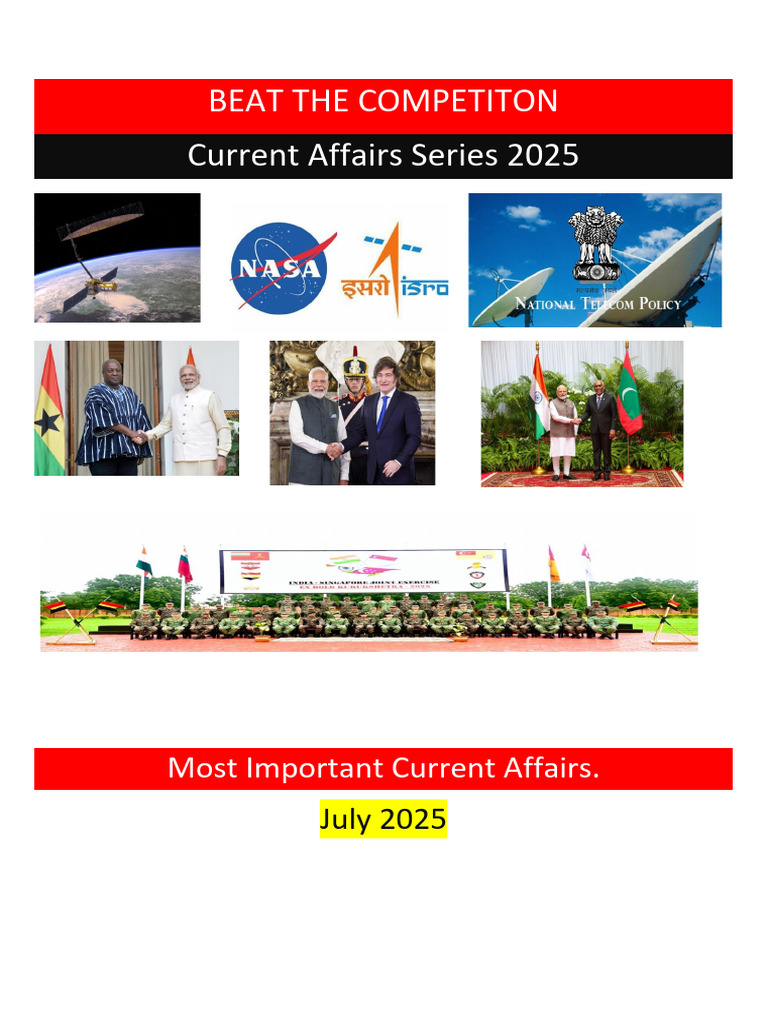 7 July 2025 Current Affairs - 68546364 - 2025 - 10 - 19 - 01 - 07 | PDF