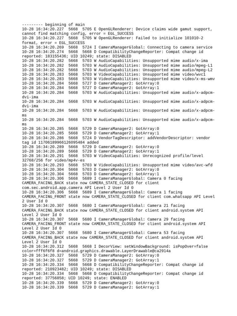 Log Cat 1761644060209 | PDF | Software Engineering | Computing