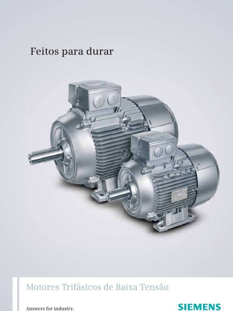 Catalogo de Motores Siemens | Motor Elétrico | Motores